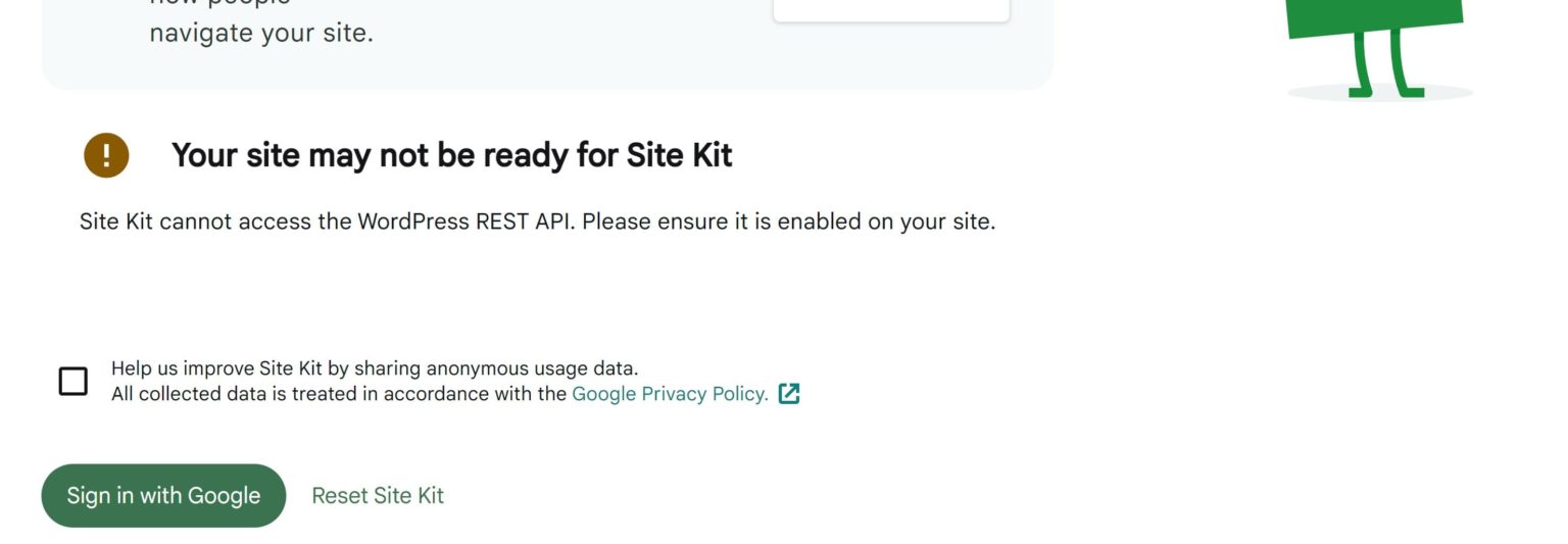 Setup - Site Kit by Google